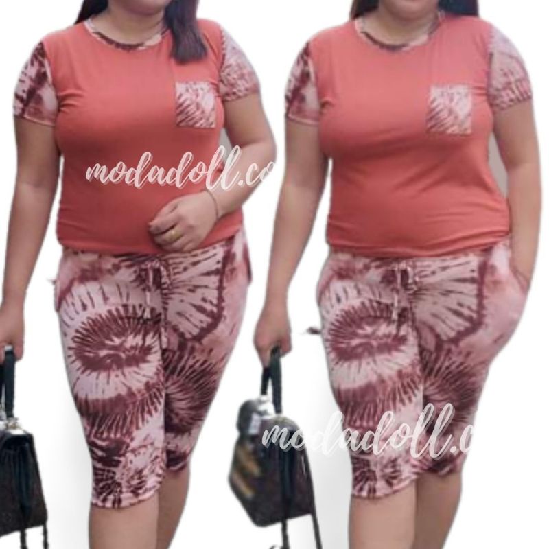 2XL TOKONG Combi Tshirt Terno w/ Side Pocket | Cotton Spandex | Up to 2XL PLUS SIZE | Taytay ...