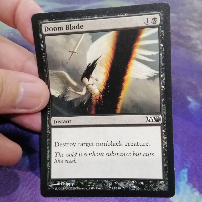 1 RANDOM EXPANSION PLAYED Doom blade MTG card magic commander pauper ...