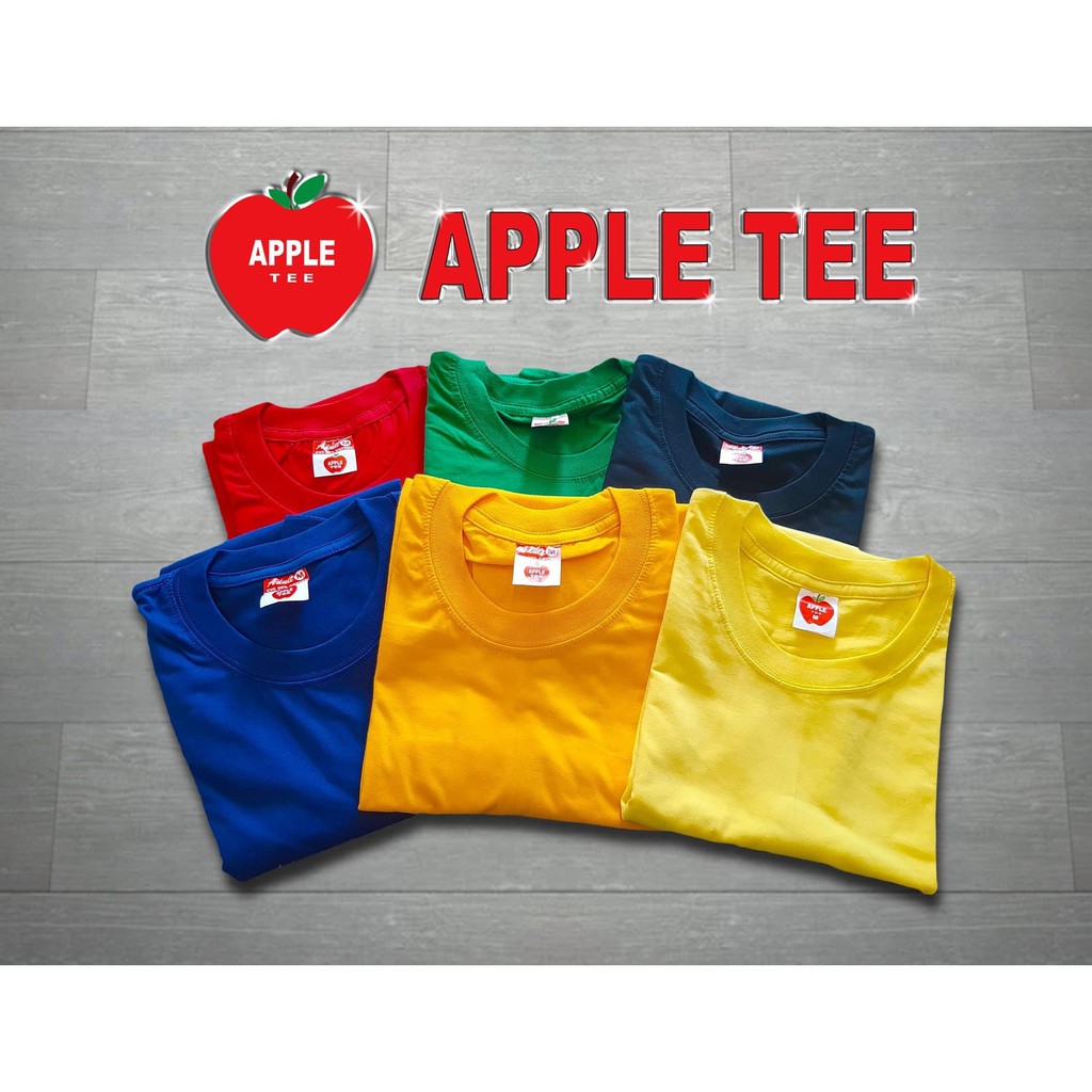 WARDROBE COLLECTION APPLE TEE ROUND NECK T-SHIRT (UNISEX) | Shopee Philippines