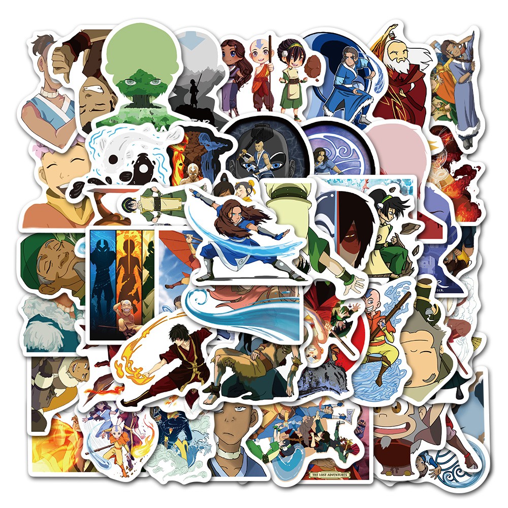 50PCS Anime Avatar The Last Airbender Waterproof Stickers DIY ...