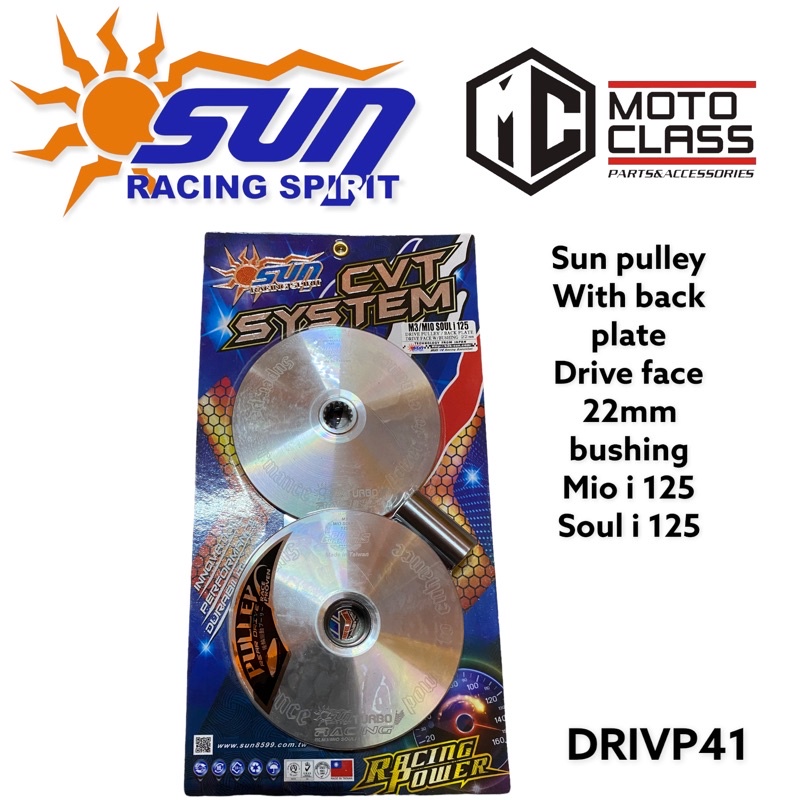 SUN PULLEY SET WITH DRIVE FACE M3 / mio soul i 125 (6797) DRIVP41 ...