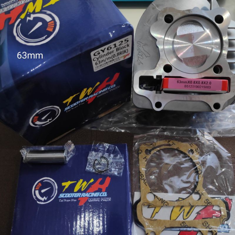 TWH GY6 Cylinder Block Rusi Racal Kymco Kawasaki Scooter 58.5mm 61mm ...