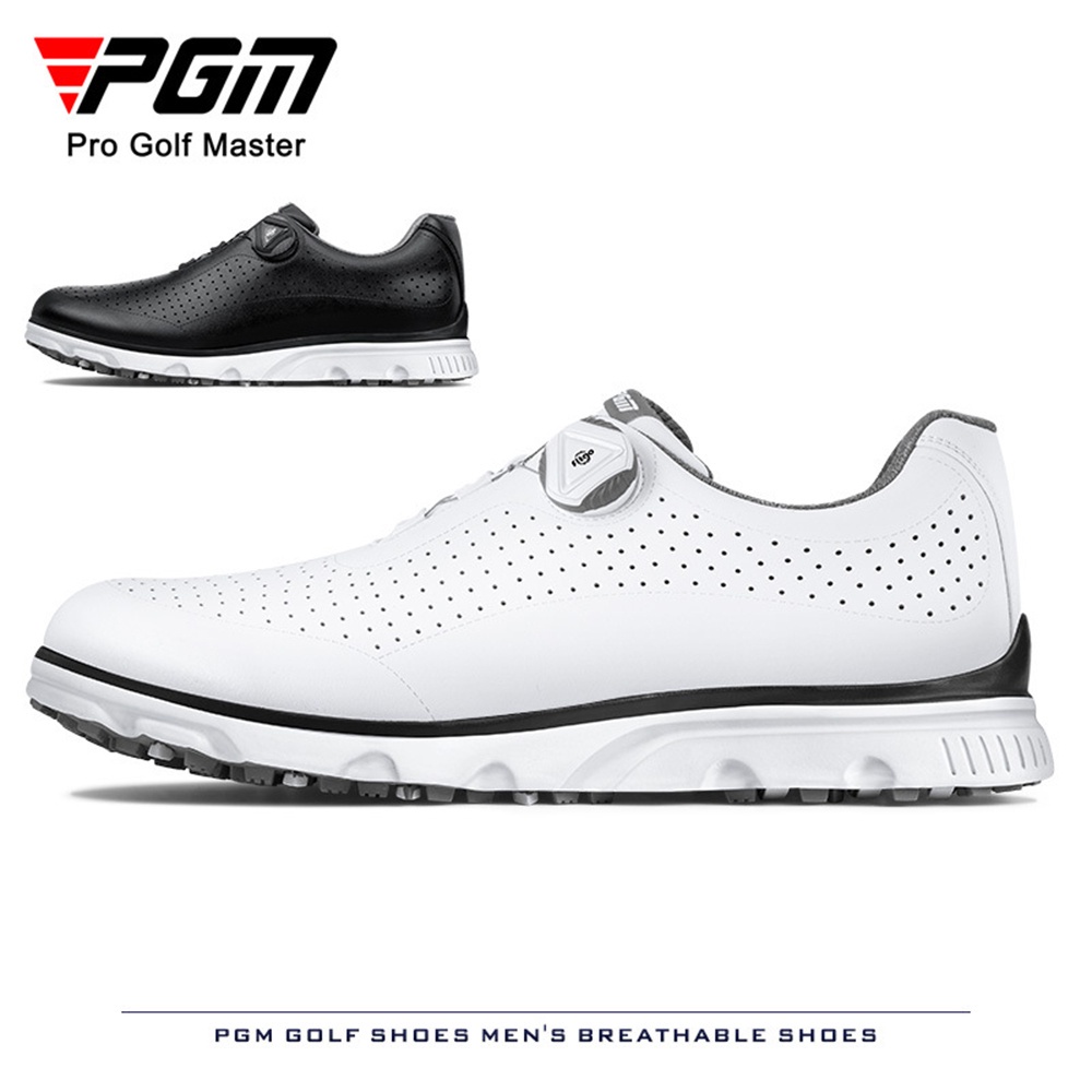 PGM 2022 new golf shoes rotating shoelaces men's shoes light sports ultra breathable golf shoes ...