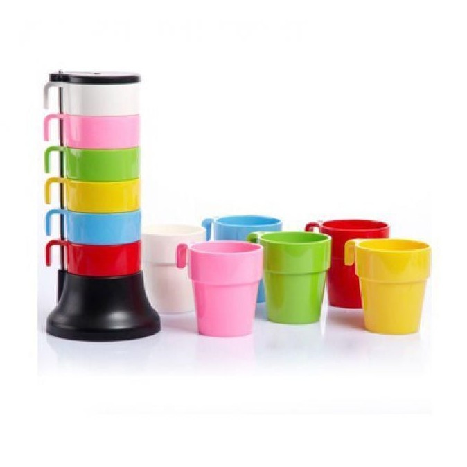 Rainbow Cup Set (Multicolor) | Shopee Philippines
