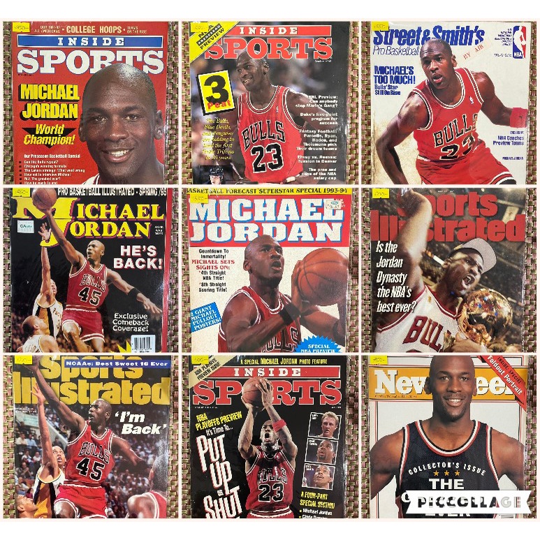 BASKETBALL MAGAZINES 8.0 - VINTAGE MICHAEL JORDAN MAGAZINES | Shopee ...