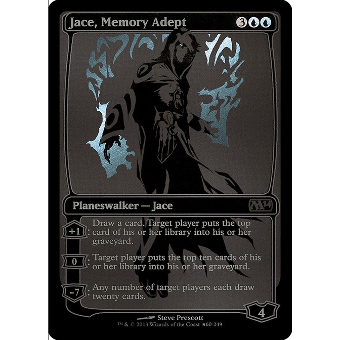 Metal Card - Magic Cards (MTG) - Jace, Memory Adept | San Diego Comic ...