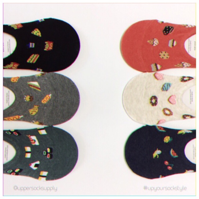 FOOD ICONS Fastfood Sushi Kimchi Cupcake Fruit - Korean Iconic Socks ...