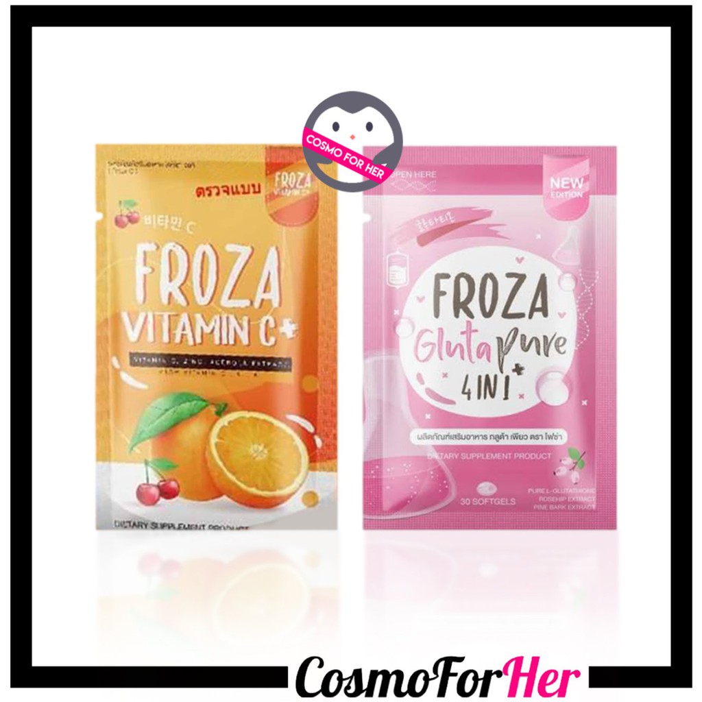 Authentic Froza Gluta Pure Capsule 4in1/ Froza Vit C+ | Shopee Philippines