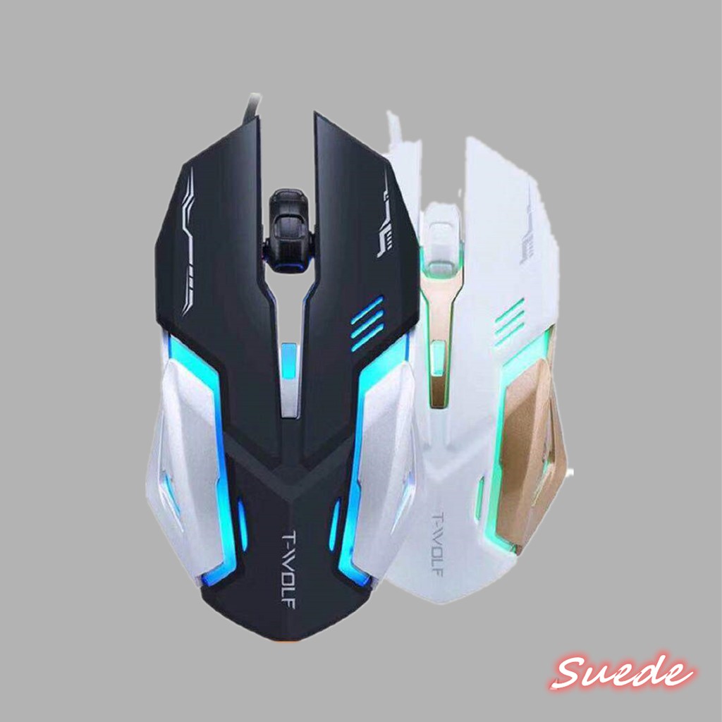T-Wolf V5 Battleground Game Wired Mouse With 7 Colour COD | Shopee ...