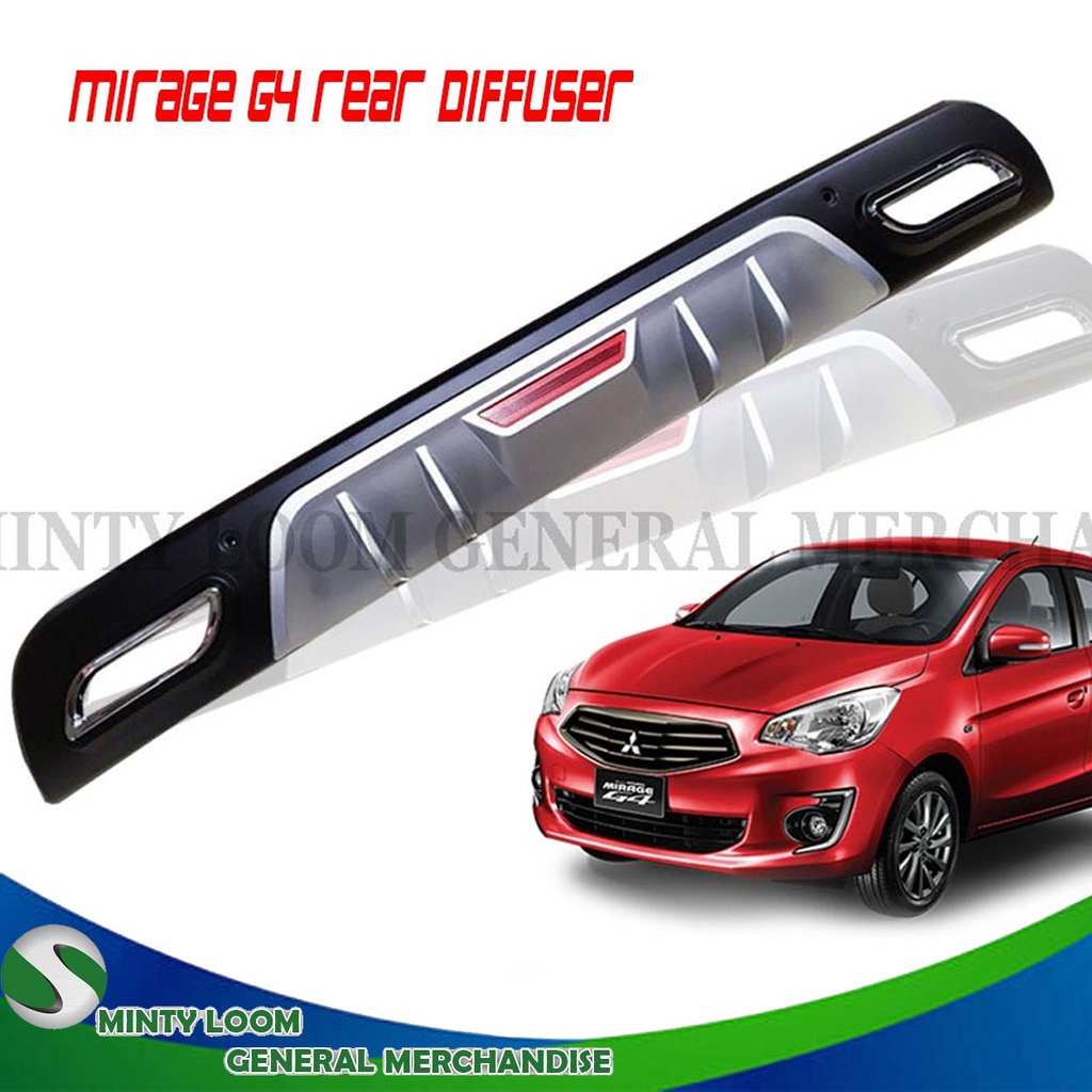 Mirage G4 2012 - 2017 Rear Bumper Diffuser | Shopee Philippines