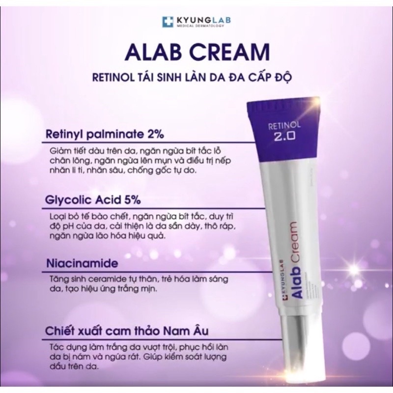New generation Retinol Alab Cream Kyung Lab 30ml restores skin ...