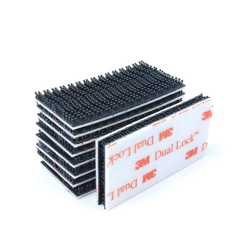 6pc 3M Double Lock Black VHB Mushroom Adhesive Tape Type Buckle Wavy ...