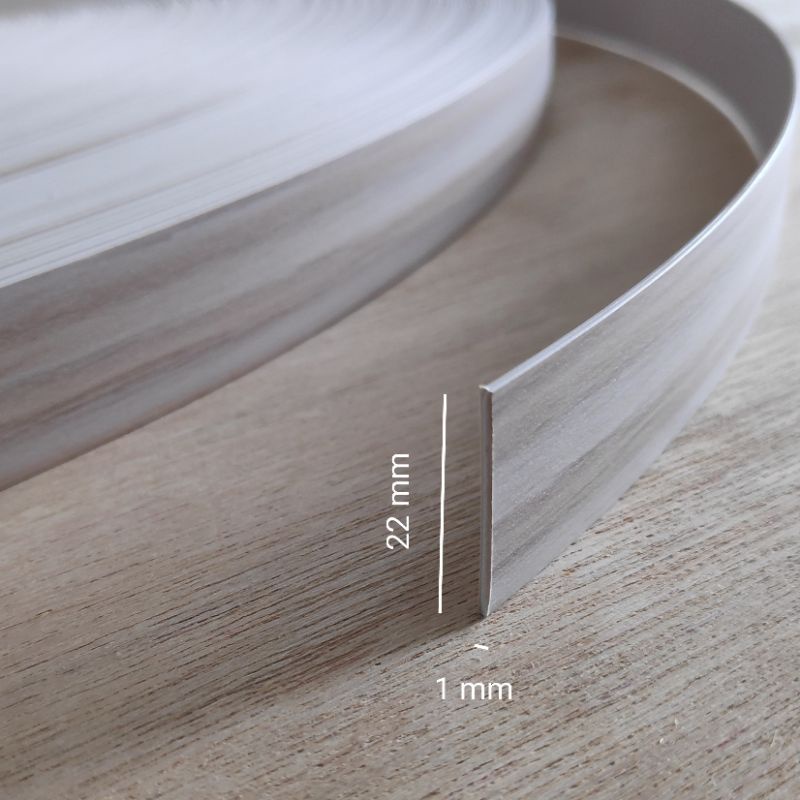 TACO Edging PVC HPL 1 x 22 mm Woodgrain Wood Grain Wood Grain Grain ...