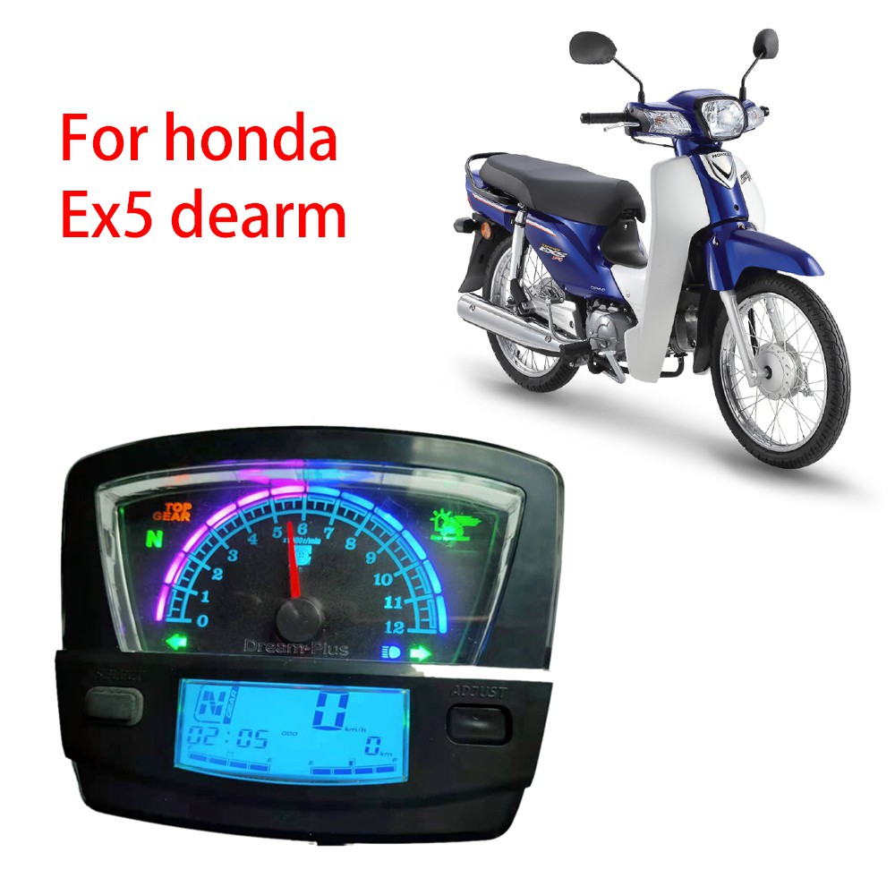For Honda EX5 Dream LCD Digital Odometer Dashboard Speedometer Meter ...