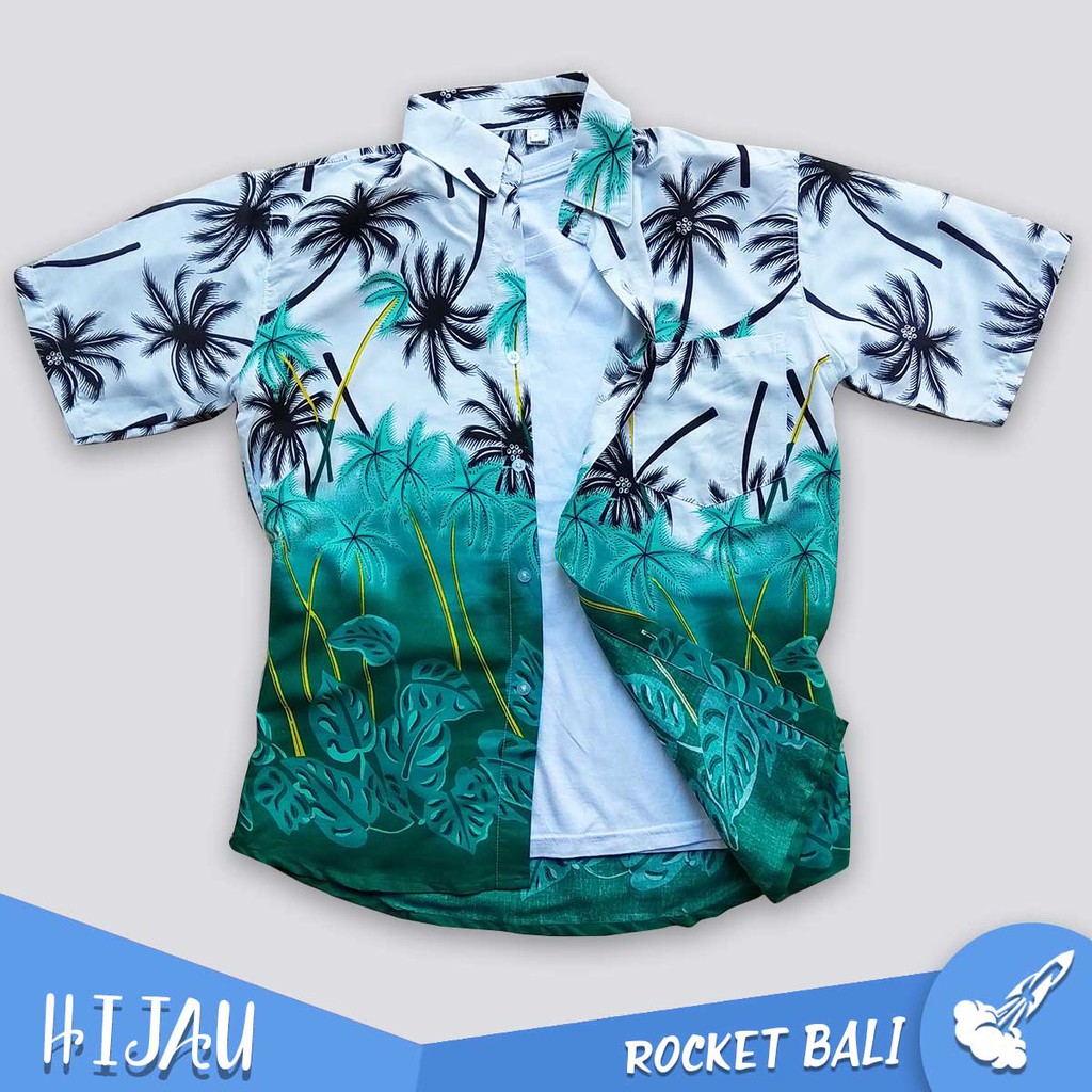 KEMEJA Hawaiian Bali Beach Shirts - Men's Beach Shirts - Beach Shirts ...