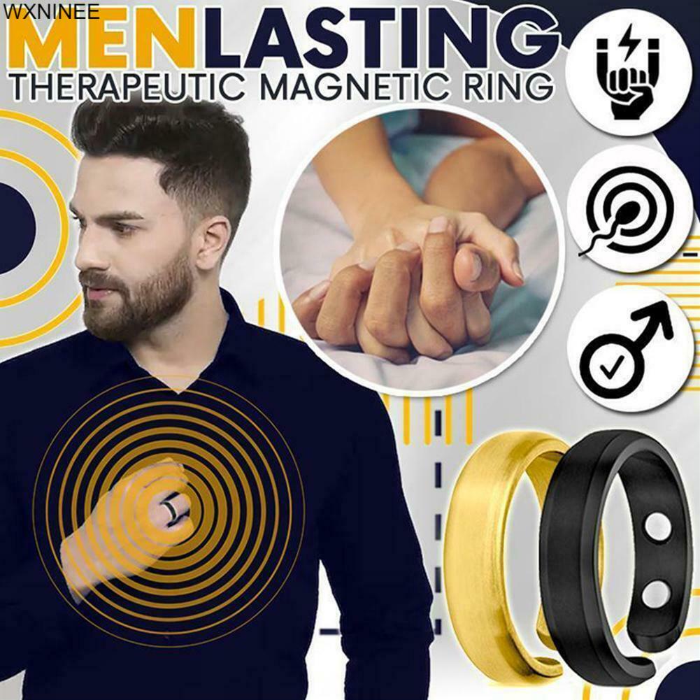 Men's Therapeutic Magnetic Ring Adjustable Open Ring Anti-snoring ...