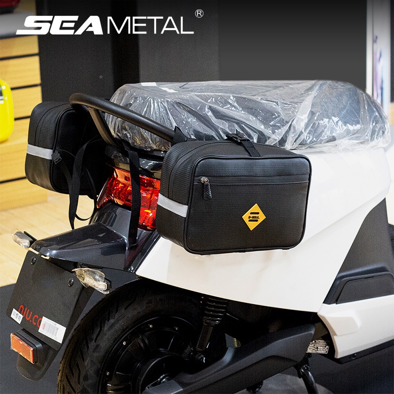 SEAMETAL Motorcycle Side Bag Tail Box Gloves Luggage Storage Bag ...