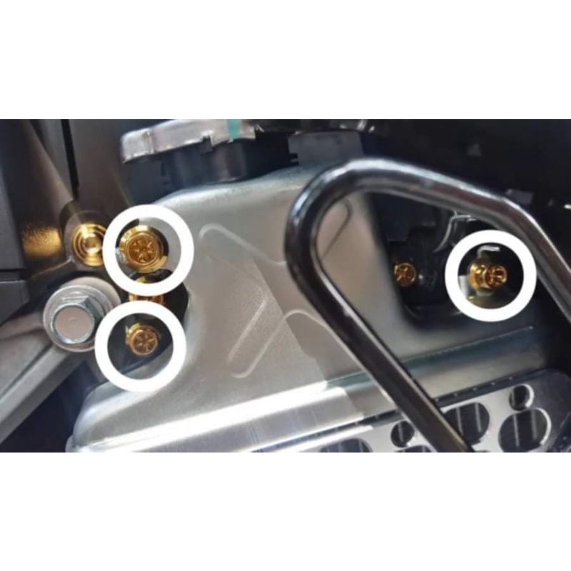 Heng 3 PCs Radiator Bolt for Honda Click V1, V2 & V3 125 & 150 CNC ...