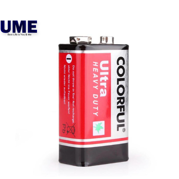 9v Battery 6F22 9 Volts High Quality Colorful Ultra Heavy Duty | Shopee ...