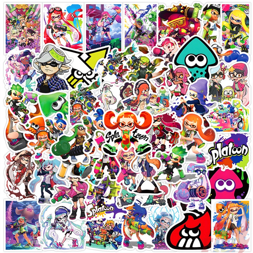Splatoon Series 02 Stickers 50Pcs/Set DIY Fashion Waterproof Luggage ...