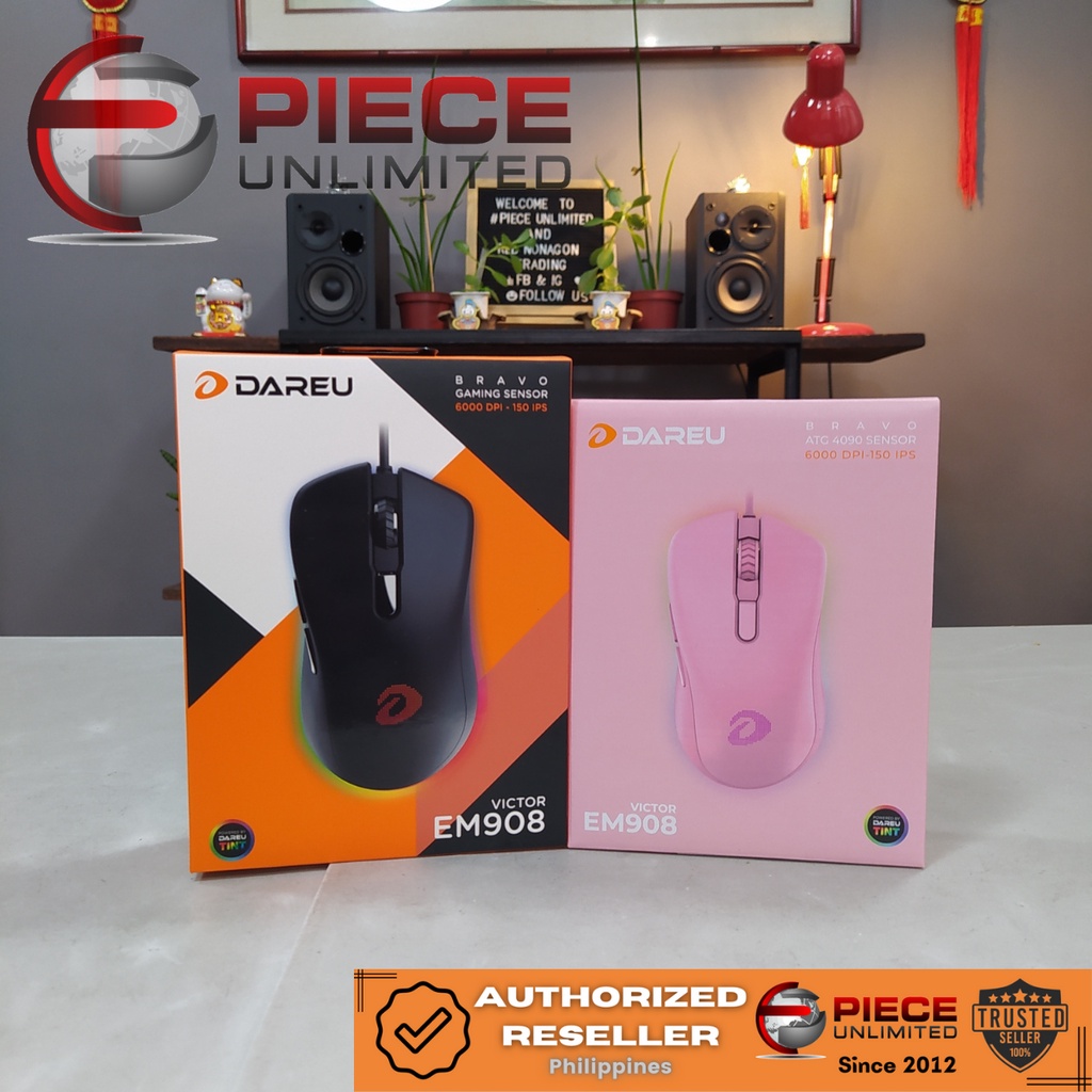 Dareu EM908 Victor Gaming Mouse USB with RGB 6000DPI 6 programmable ...