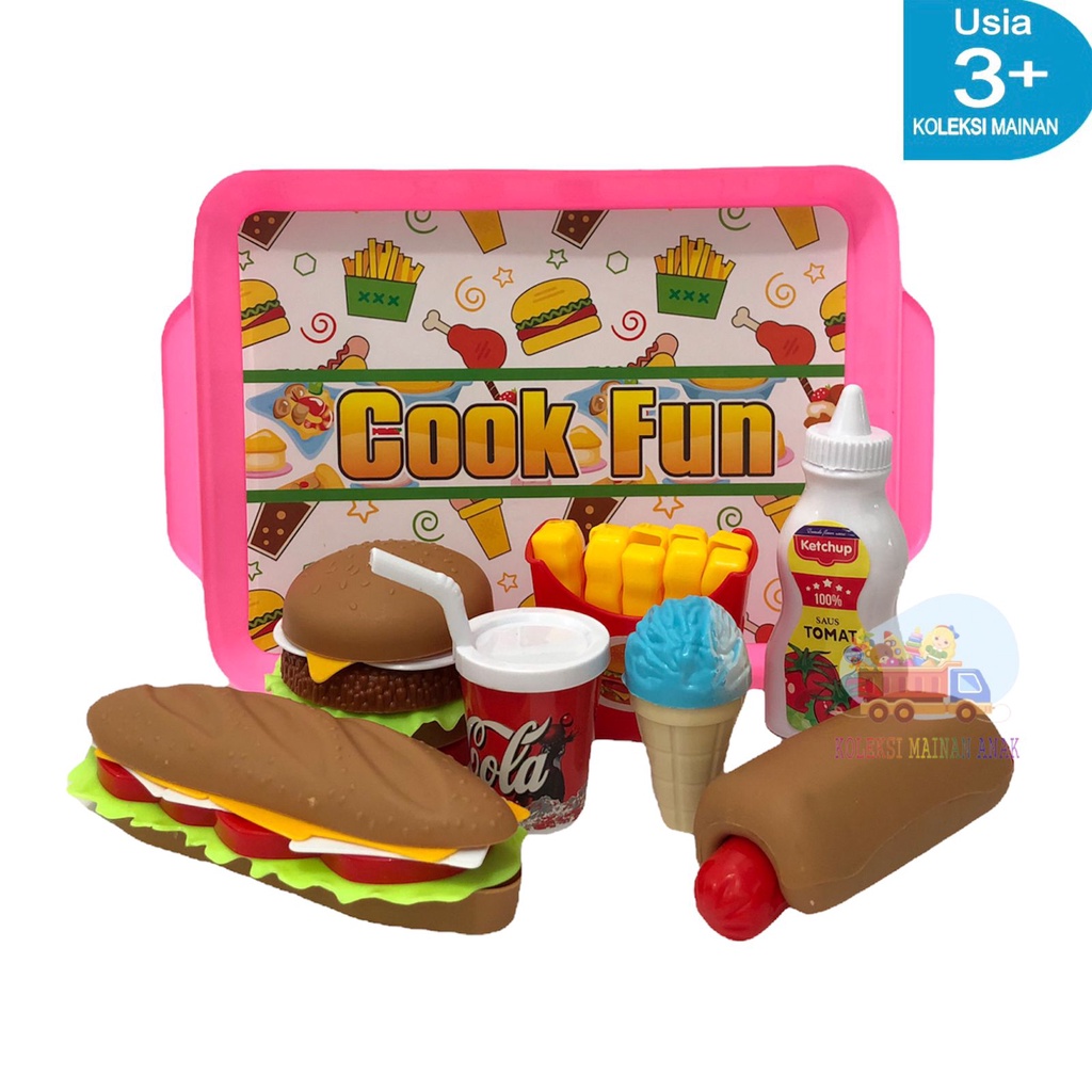 Children's Educational Toys Ready-To-Eat Restaurant mcd kfc fast food ...