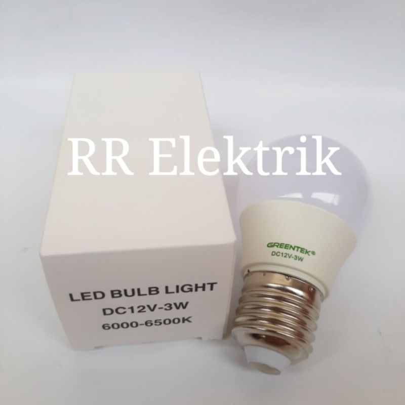PUTIH Greentek DC 12V 3W / DC 12 Volt 3 Watt Led Light Bulb White ...