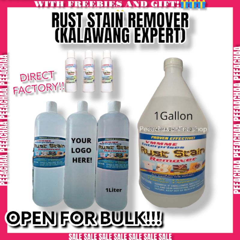 1Gallon / 1 Liter Rust stain Remover for motorcycle clothes kalawang ...