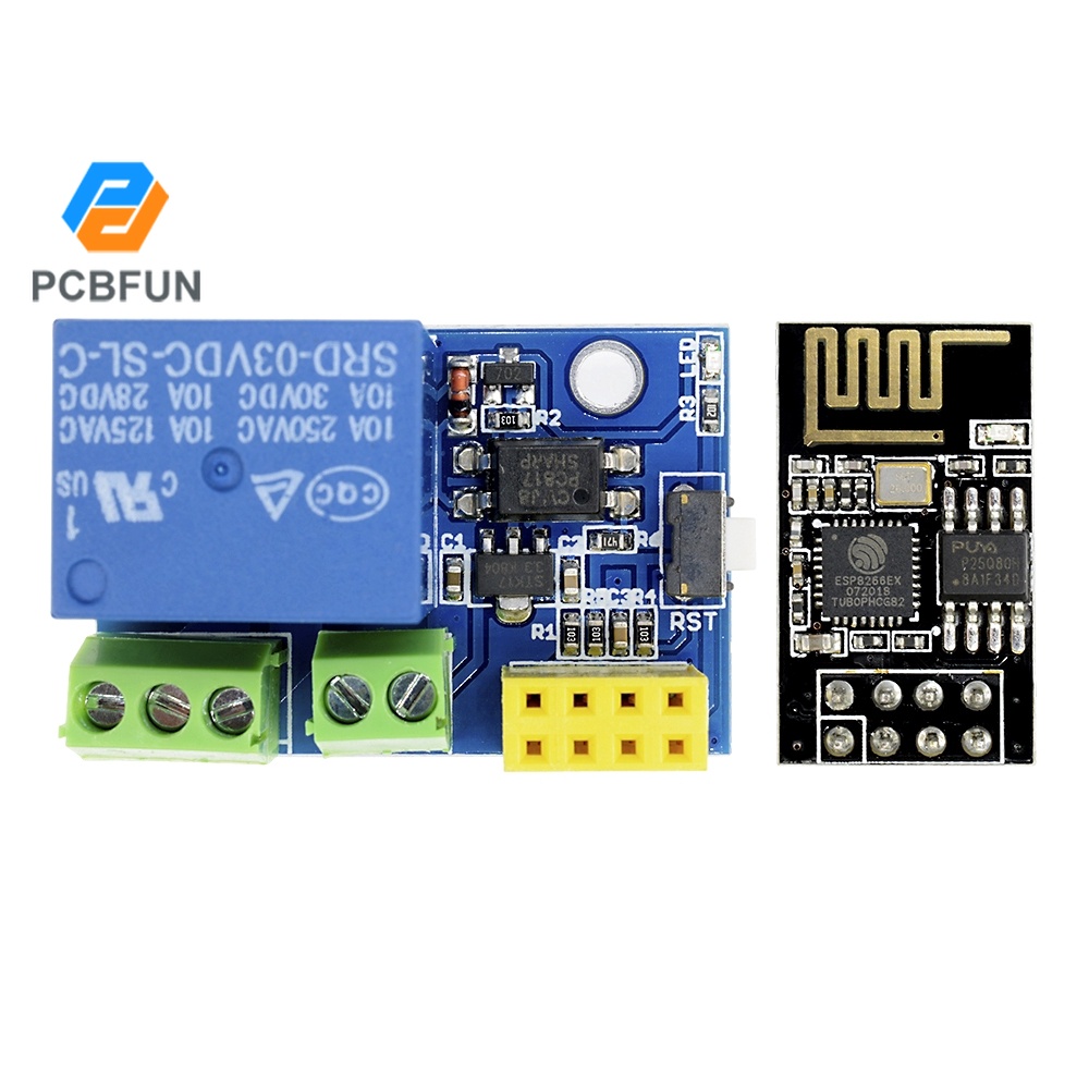 Pcbfun Esp8266 5V Wi-Fi Relay Module Toi App Controlled For Smart Home ...
