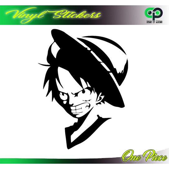 Luffy 001 - One Piece Vinyl Sticker V2 (For Laptop, Motorcycle, Car ...