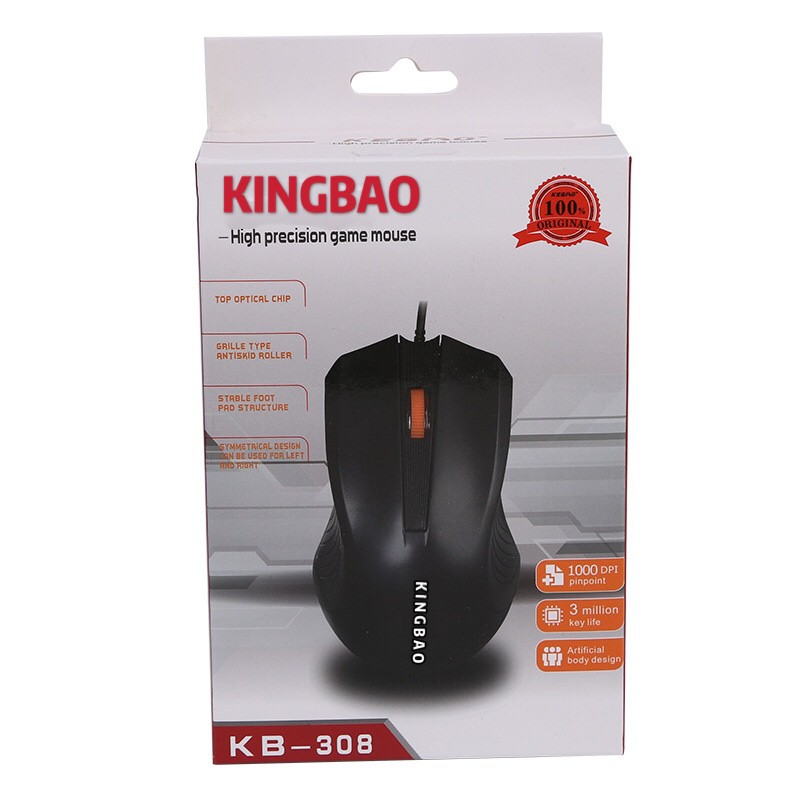 Kingbao KB-308 Wired Mouse For Office / Gaming ( Online Exclusive ...
