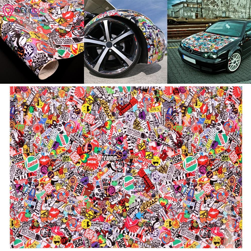 CLE Graffiti JDM Bomb Car Wrap Phone Guitar 20"x30" Decal Waterproof ...