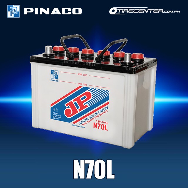 N70L / 3SMF Pinaco JP Battery, Dry Charged, For Fortuner / Starex / Elf / Canter | Shopee ...