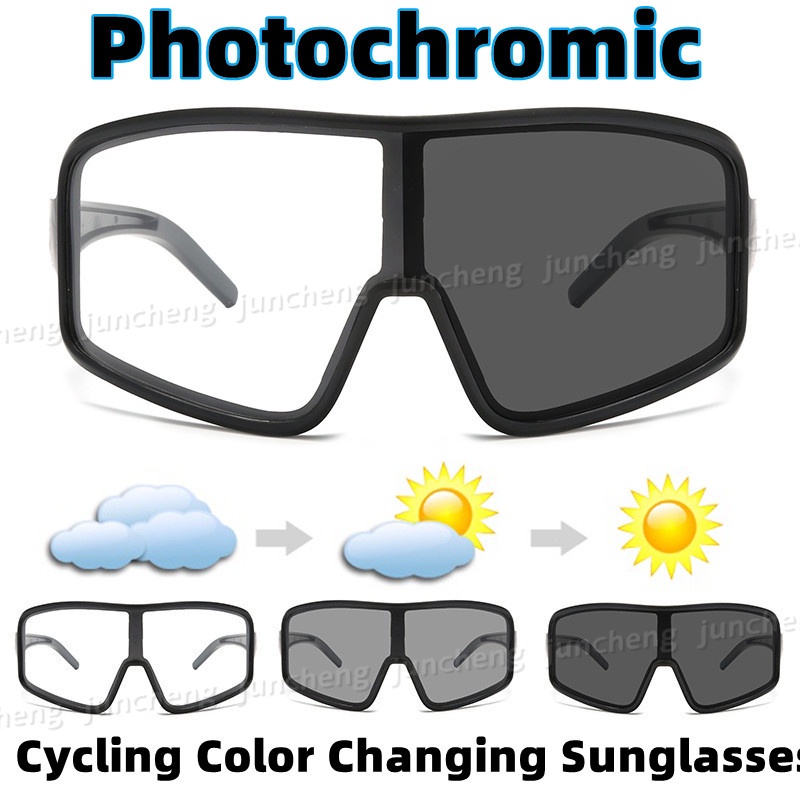 UV400 Cycling polarized photochromic Sunglasses Bike Shades Sunglass ...