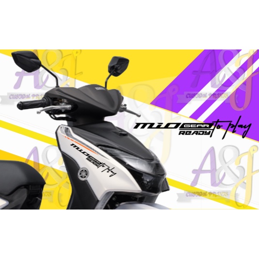 mio gear design vinyl cutout stickers | Shopee Philippines