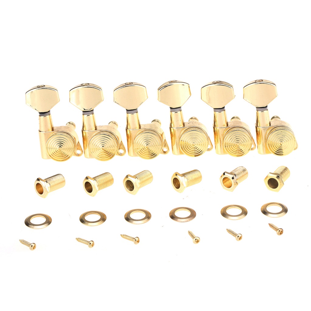 Musiclily Ultra 6-in-line 19:1 Ratio Guitar Locking Tuners Tuning Pegs ...