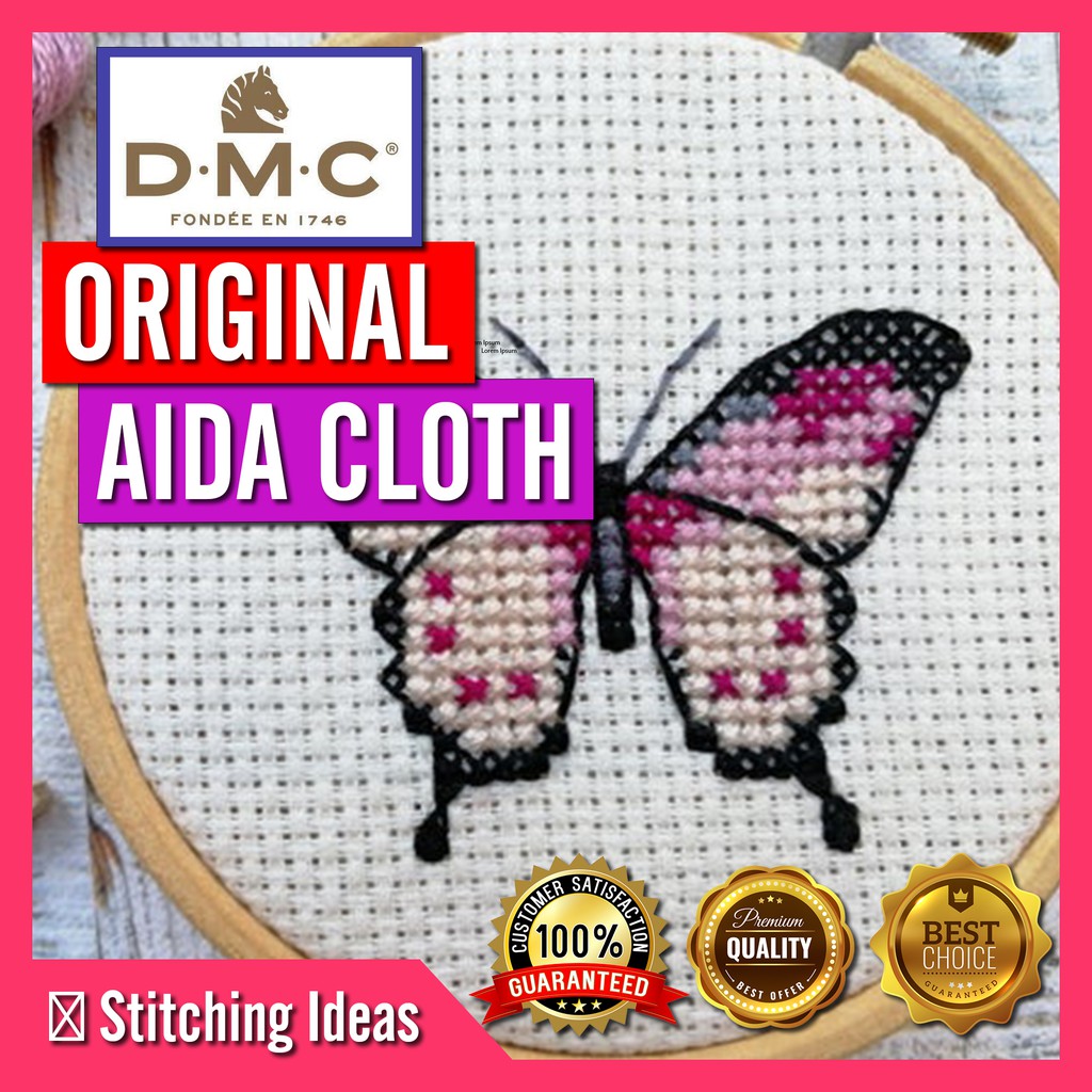 DMC ORIGINAL AIDA CLOTH FOR CROSS STITCH PROJECT (MESSAGE ME FIRST FOR ...