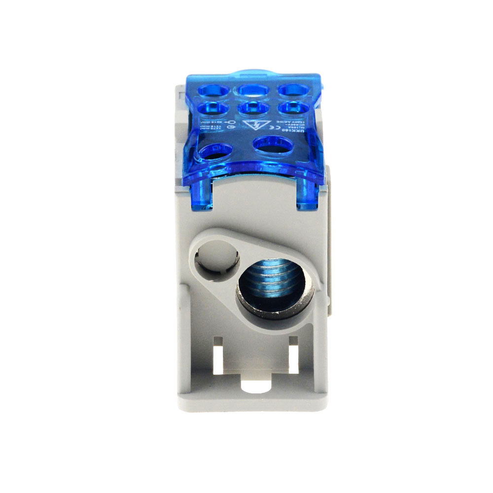 UKK80A 125A 160A 250A 400A 500A Terminal Block 1 in many Out Din Rail distribution Box Universal ...