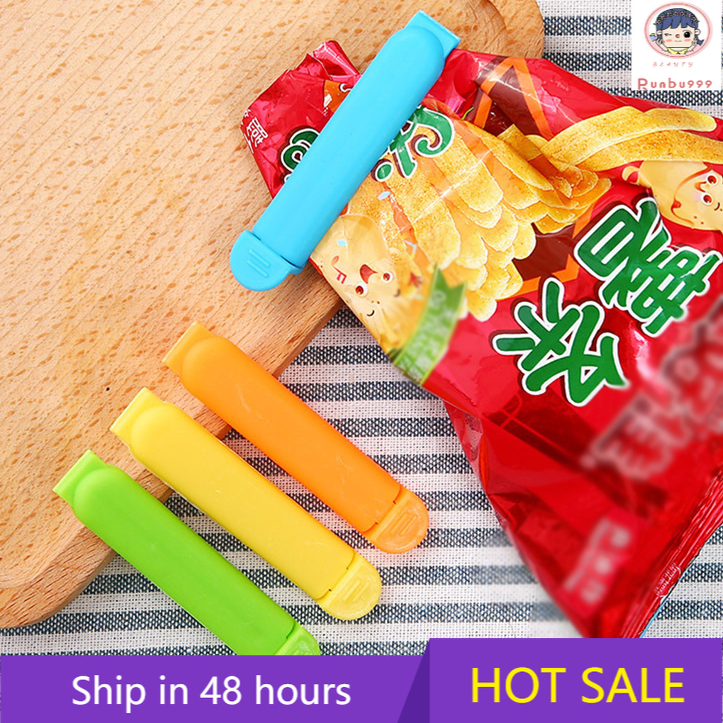 10pcs Sealing Clip Plastic Food Bag Sealing Clamp Portable Kitchen ...