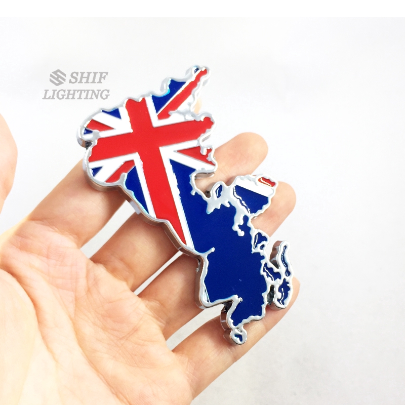 1 x Metal UK England United Kingdom National Flag Logo Car Auto Side ...