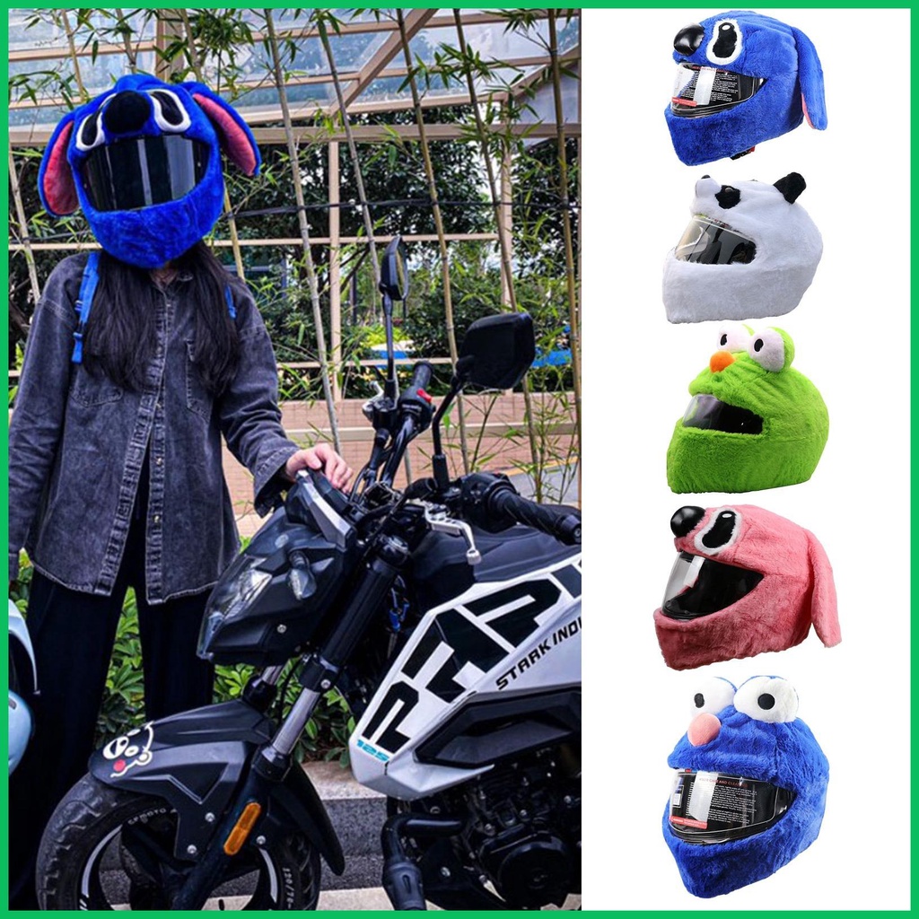 Innovative Motorcycle Helmet Cover Cute Cartoon Characters Eye-Catching ...