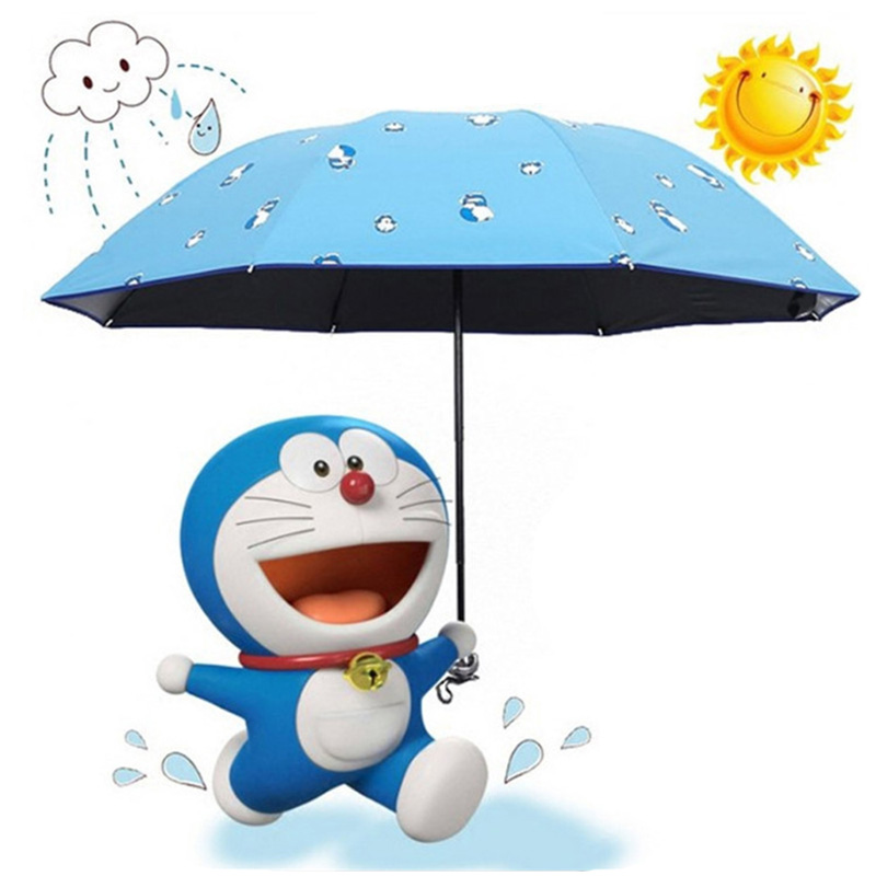 Ossayi Cartoon Doraemon Umbrella Auto Open Close Mini Anti-Uv Upf50 ...