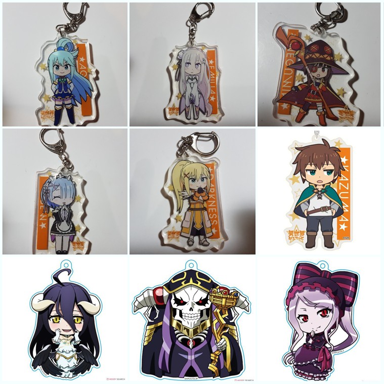 Isekai Quartet KonoSuba / Re:Zero / Overlord Premium Anime Acrylic ...