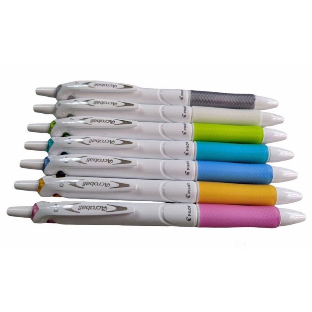 Pilot BAB-15F-W-B Acroball White-Barrel Fine Ball Pen | Shopee Philippines