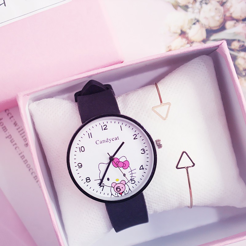 Kegllect Hello Kitty Watches Children's Girl Cute Cartoon Watch ...