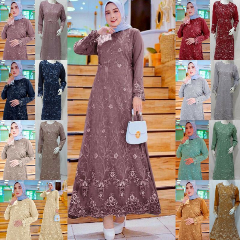 Luxury TEENAGE BRIDESMAID GAMIS | Shermina LUXURY PARTY GAMIS MUSLIMAH ...