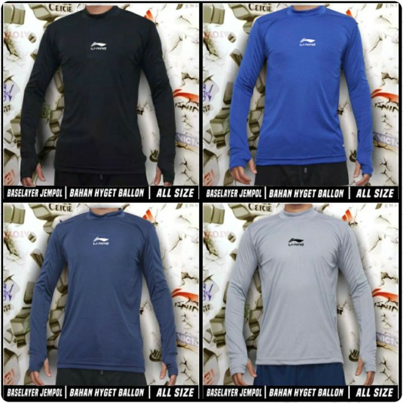 Long sleeve thumb hole badminton cuff badminton t-shirt | Shopee ...