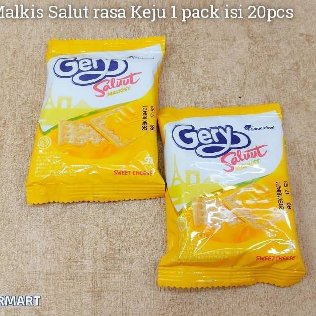 Biscuit GERY SALUT MALKIS 18 GRAM RENTENG / RENCENG / SACHET (20 ...