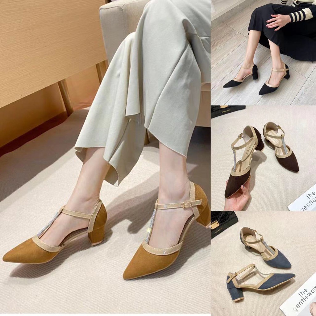 PJM 8911-7 NEW CLASSY Elegant Pointed 2inches Heels For Women | Shopee ...