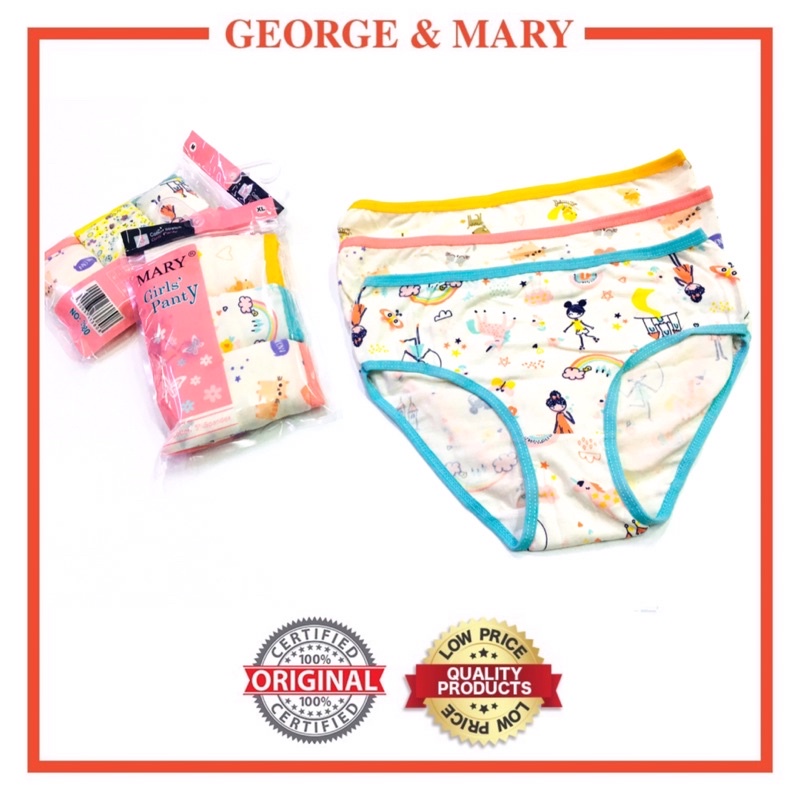 3380 MARY Kid’s Girls’ Panty 3in1 | Shopee Philippines